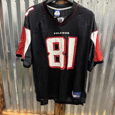 Vintage Reebok Atlanta Falcons Peerless Price Screen Print Black Jersey ...