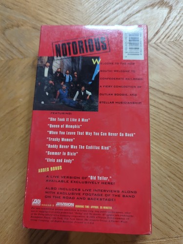 Confederate Railroad: Notorious - The Video (VHS, 1994) for sale online ...