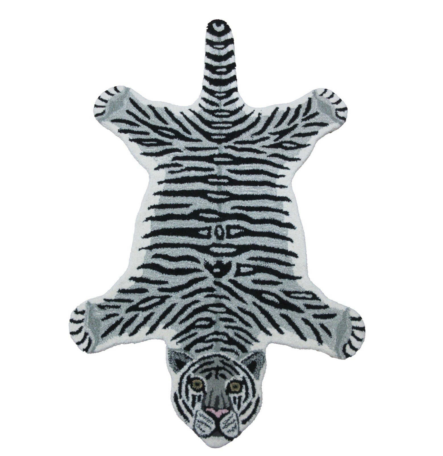 White Tiger Skin Rug