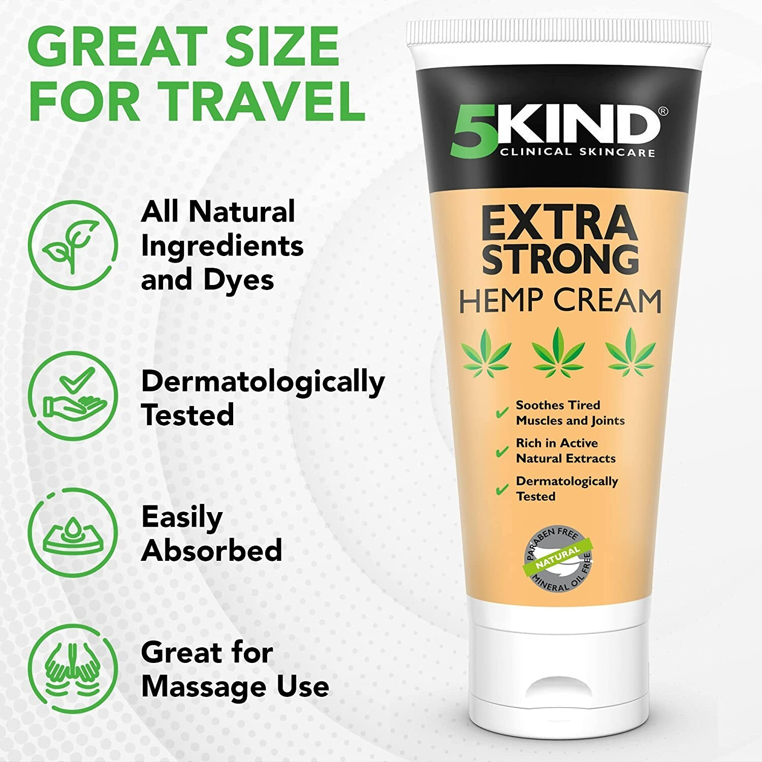 5kind Hemp Cream Extra Strong 100ml | Muscle & Joint Comfort | Fast ...