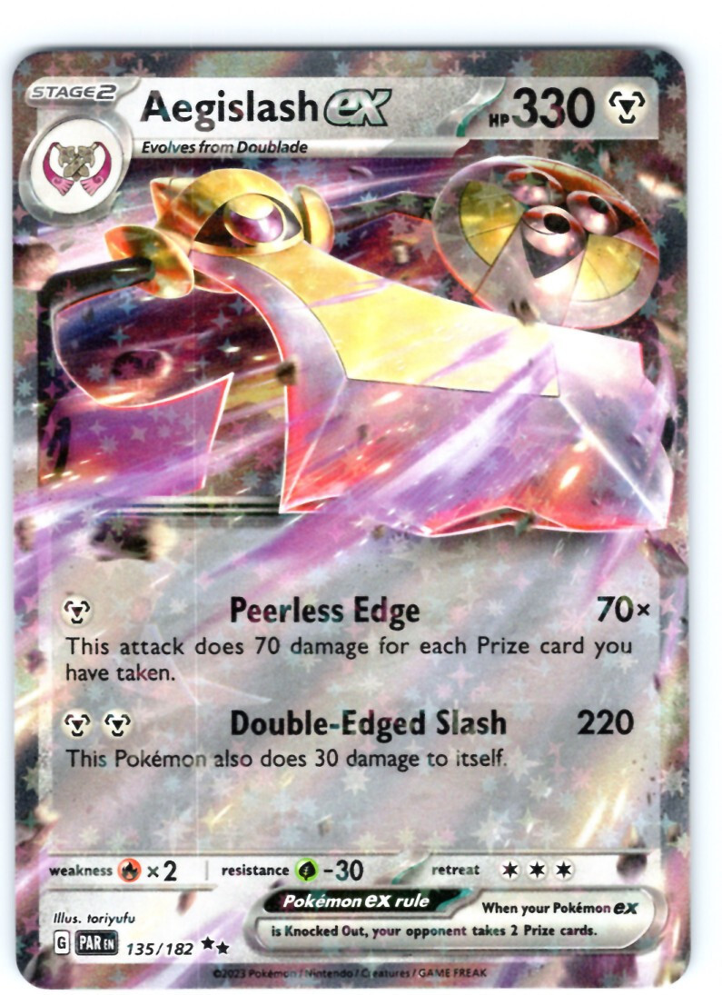 Pokémon TCG Aegislash ex 135/182 Paradox Rift | eBay