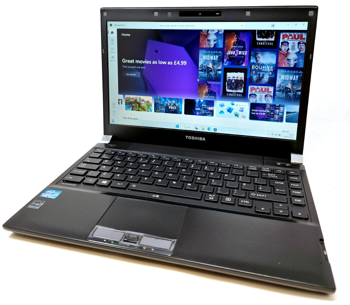 Toshiba R830 laptop i5 8GB 480Gb SSD Webcam DVD CD Windows 10 Pink ...
