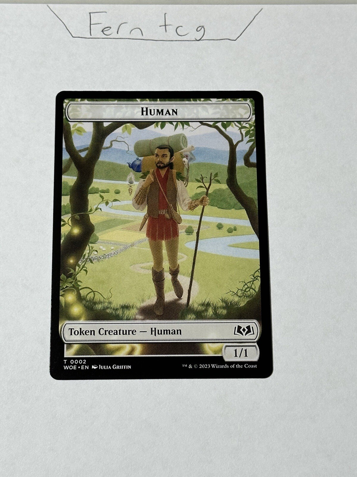 Magic the Gathering Human Token 0002 NM Wilds of Eldraine Ships Same ...