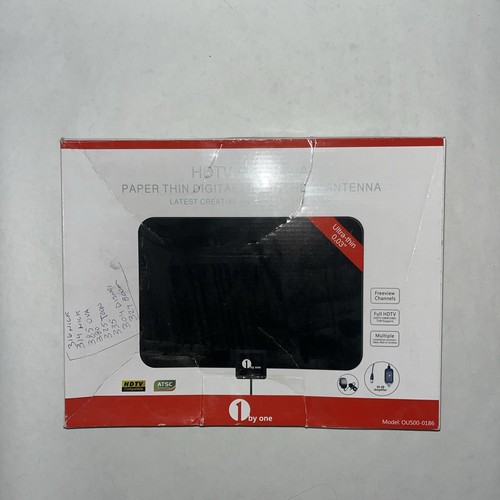 1byone Indoor HDTV Antenna | Model OUS00-0186 | Inline Amplifier ...