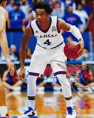 Devonte' Graham auto/signed Kansas Jayhawks NCAA Basketball RARE COA ...