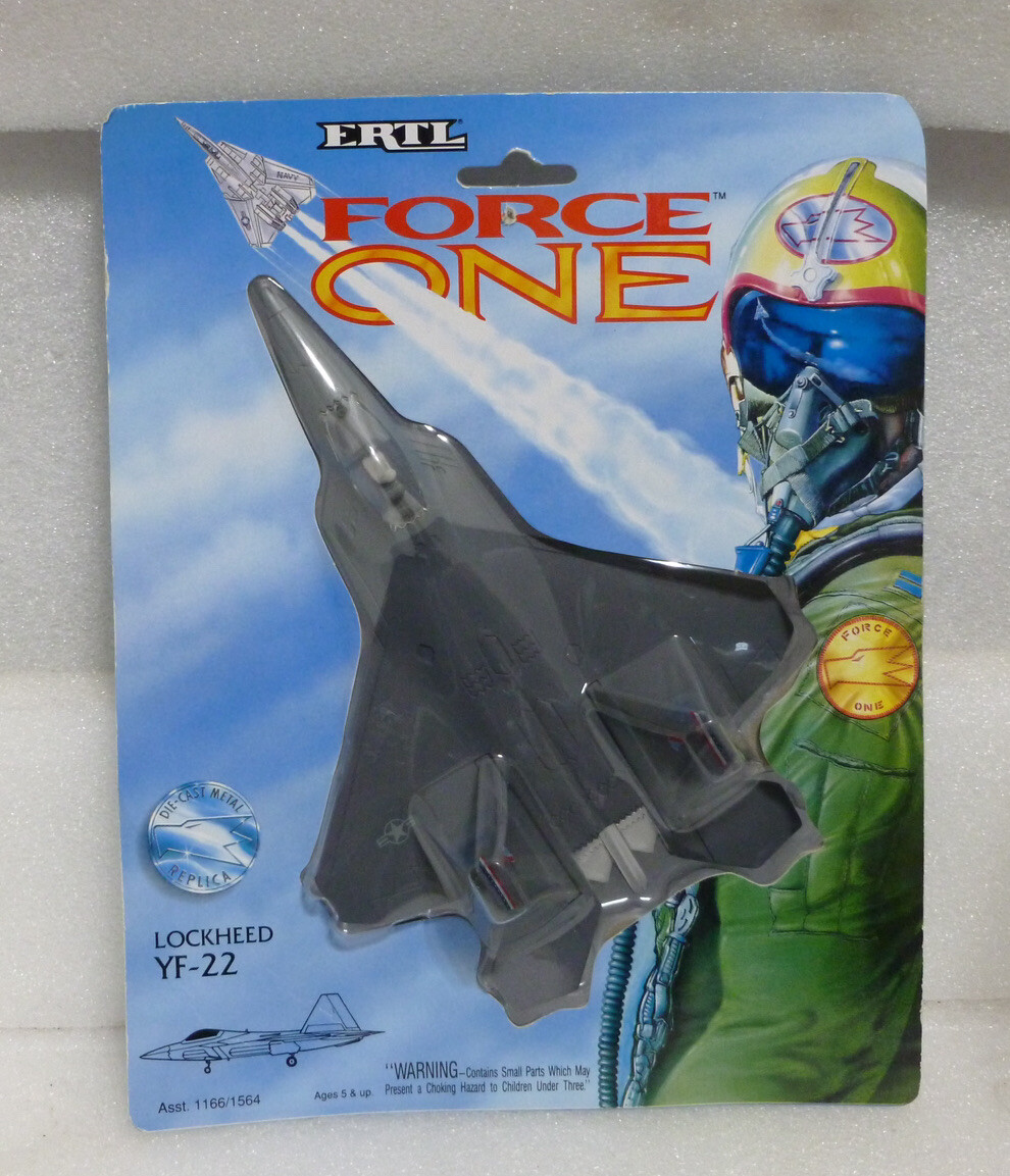 BRAND NEW ERTL FORCE ONE 1:100 LOCKHEED YF-22 STEALTH USAF 1564 See ...