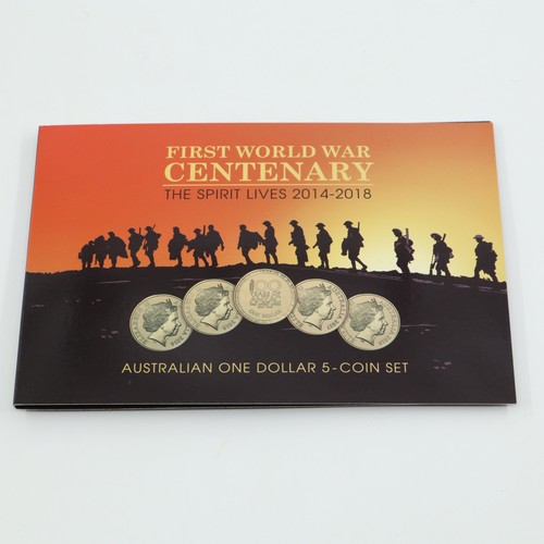 2014-2018 First World War Centenary Aus $1 5-Coin Set D8-468 | eBay Australia