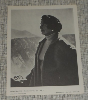 Helen MacInnes - Author - 1977 International Portrait Gallery Print | eBay