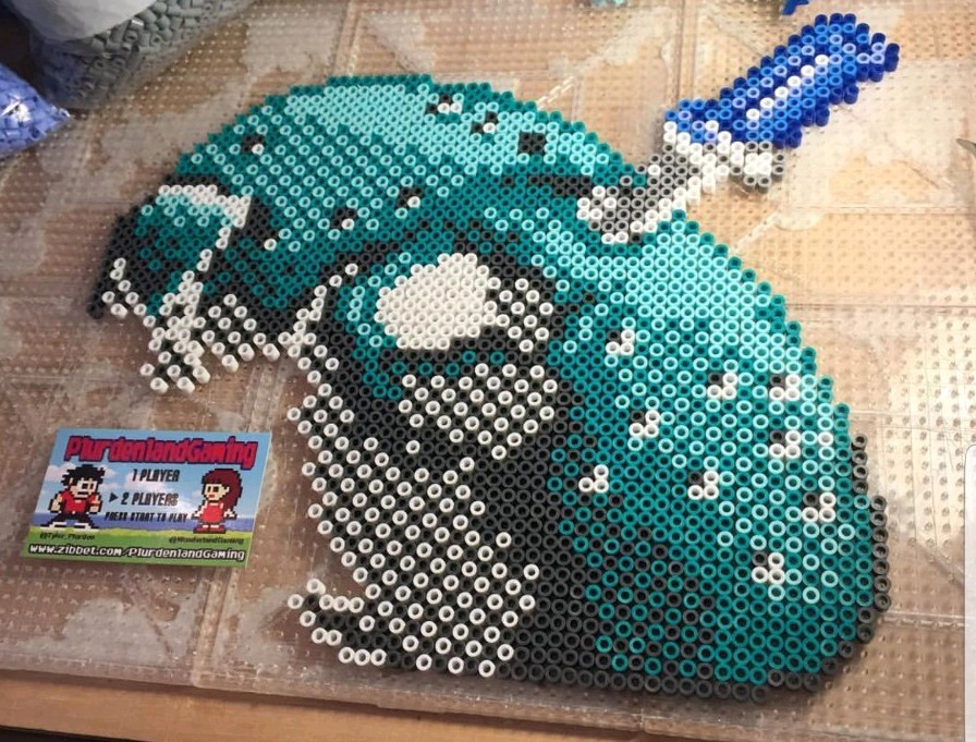 Friday the 13th Jason Perler Bead Sprite Awesome Rave EDC edm kandi ...
