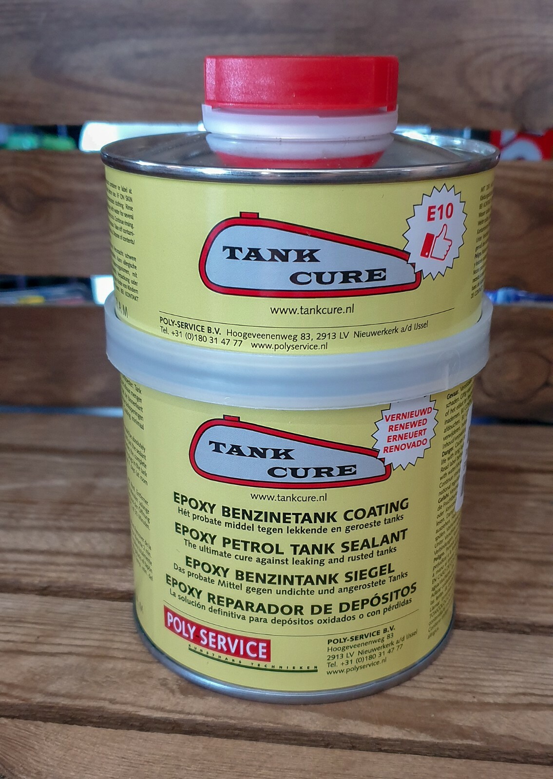 TANKCURE KIT - TANK CURE SEALER 450g / RUST REMOVER / CLEANER FUEL TANK ...