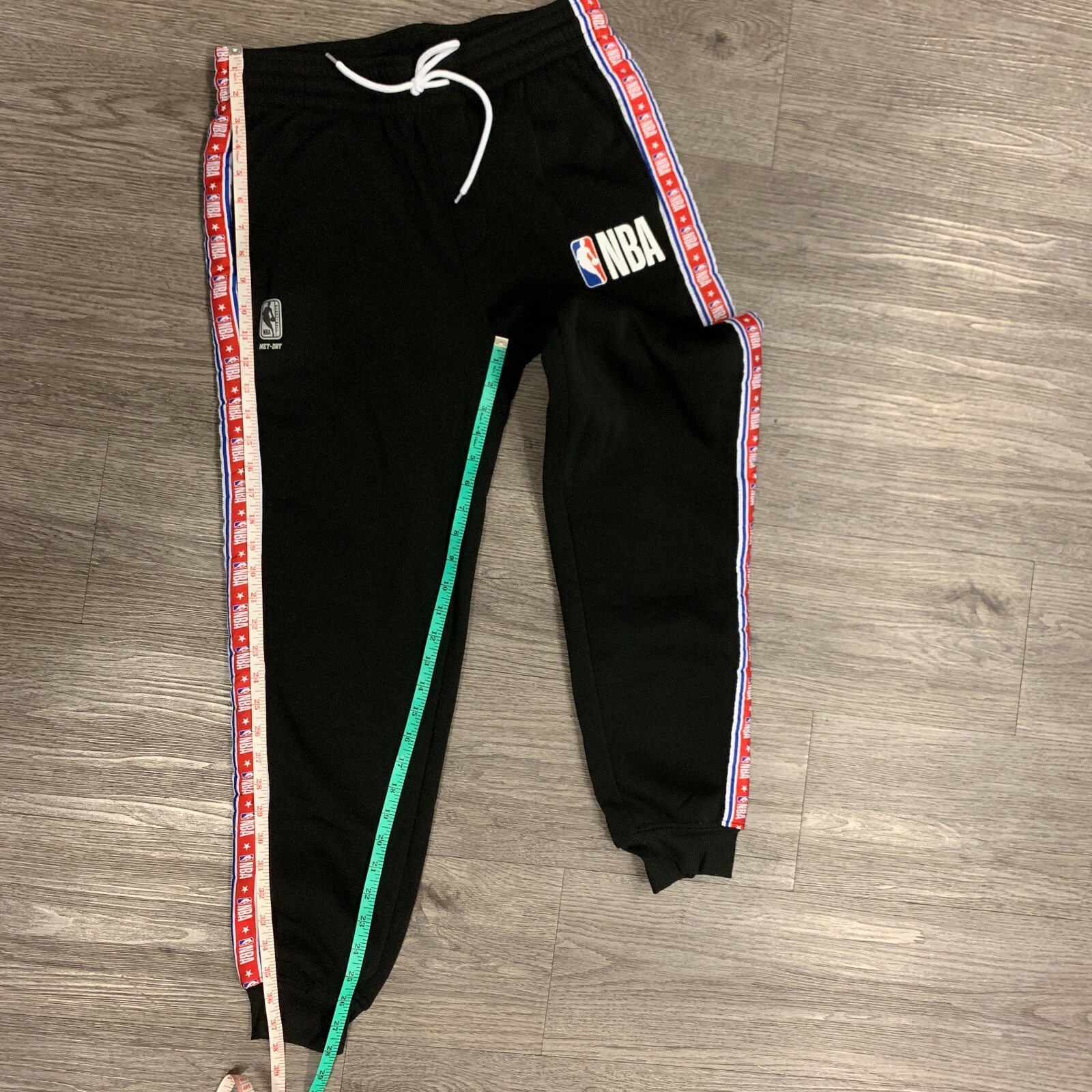 NBA Fleece Tuxedo Side Logo Sweatpants Men's Size M B… - Gem