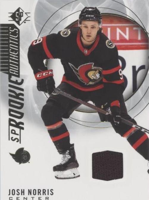 2020-21 SP Retail - SP Rookie Authentics Josh Norris #135 Jersey (MEM ...