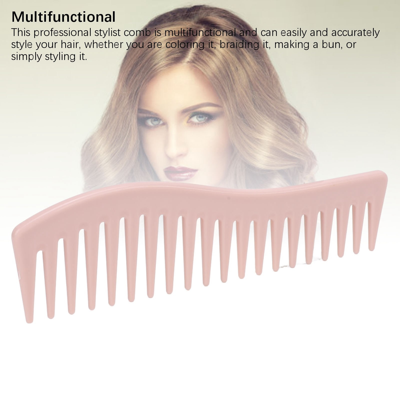 10PCS Hair Detangling Comb Plastic Wide Tooth Compact Professional ...