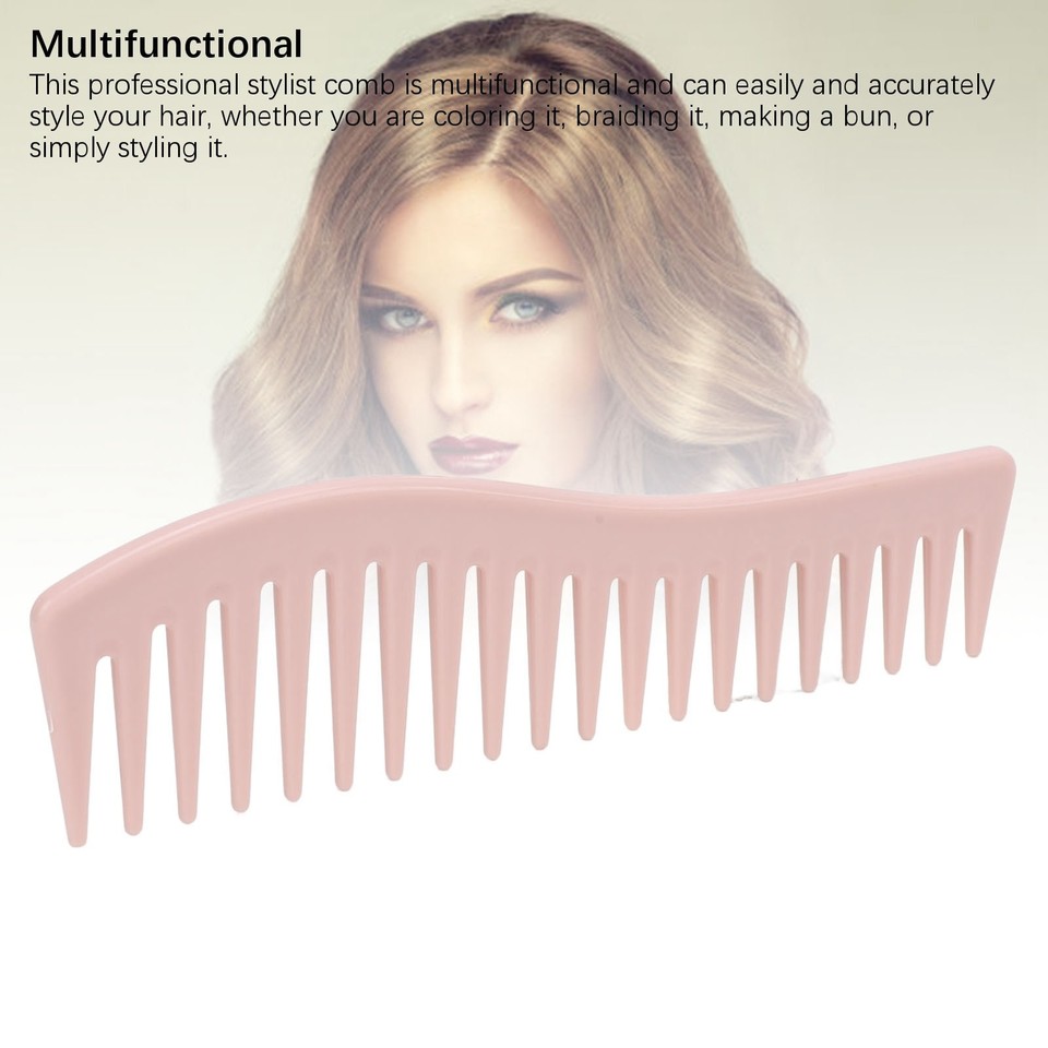 10PCS Hair Detangling Comb Plastic Wide Tooth Compact Professional ...