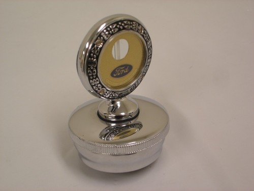 1928 1929 Ford Model A Locking Junior Motometer Radiator Rad Cap CHROME ...