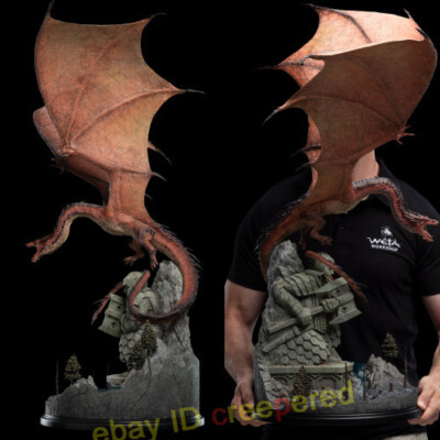 WETA SMAUG THE FIRE-DRAKE 1/100 Resin Polystone The Lord of the Rings ...