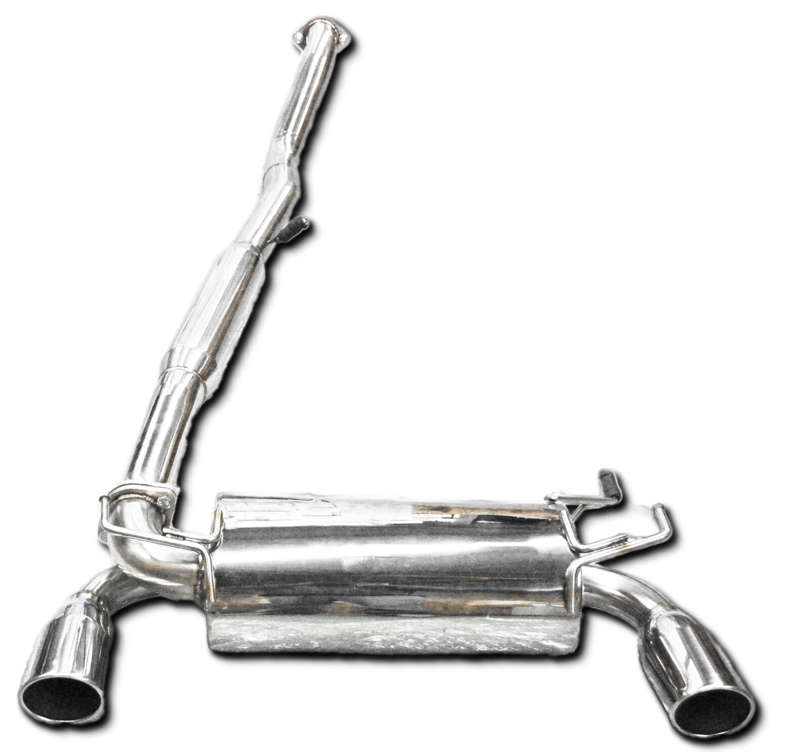 Dual Tip Catback Exhaust Muffler fit 03-07 Nissan 350Z G35 Coupe 2D V6 ...