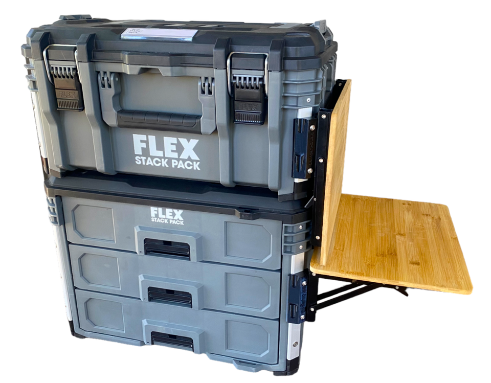 FLEX Stack Pack, Quick Detaching/Folding Bamboo Table | eBay