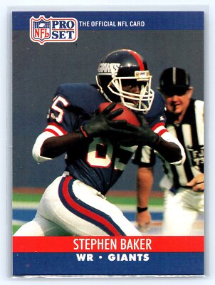 1990 Pro Set #765 Stephen Baker Football New York Giants | eBay