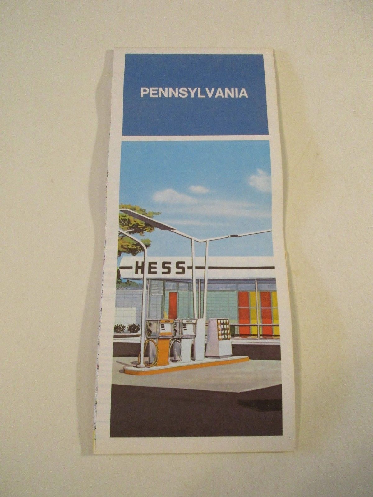 1974 HESS Pennsylvania Oil Gas Service Station Travel Road Map ~ Box C ...