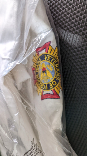 NEW Veterans of Foreign Wars Dress Shirt with Chest VFW Patch Men's ...