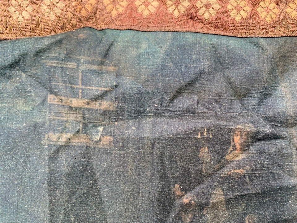 French Tapestry, Vintage Pictorial Tapestry, Party View Tapestry 2x3ft ...