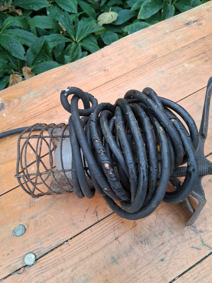 Vintage Mechanics Car Inspection Lamp Light Industrial Garage Engineers ...