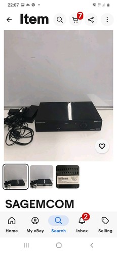 SAGEMCOM RT195-320 T2 UK Freeview HD+ Digital TV 320GB Recorder Box ...