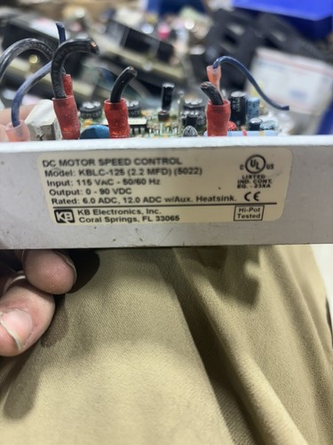 KB Electronics KBLC-125 Motor Speed Control USED | eBay