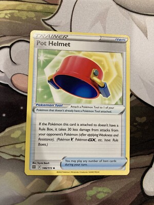 Pokemon Card POT HELMET Uncommon 146/172 BRILLIANT STARS *MINT* | eBay