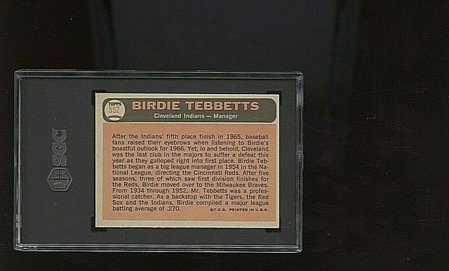 1966 Topps - High # #552 Birdie Tebbetts for sale online | eBay