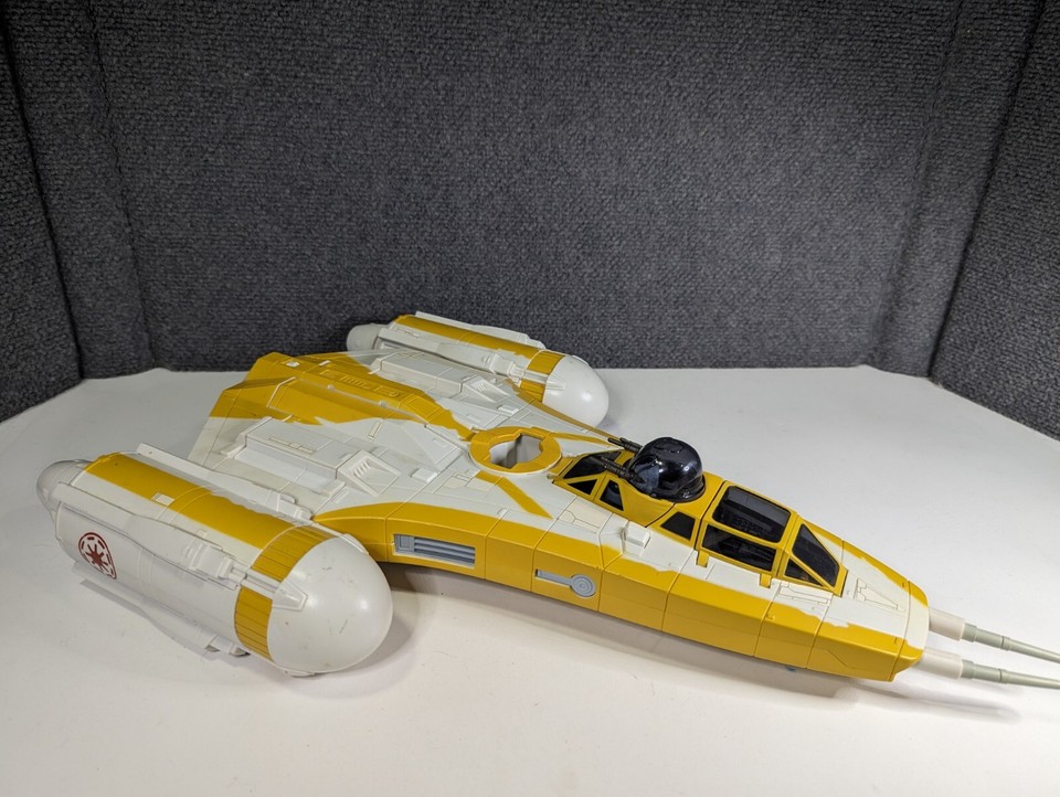 Star Wars Hasbro Y-Wing Bomber Clone Wars 2009 Incomplete Ship As Is | eBay