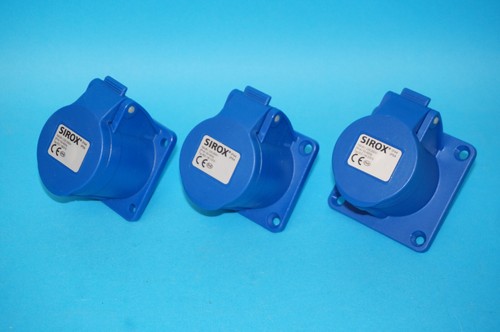 SiRoX CEE 16A 3polig blau Einbausteckdose Anbausteckdose Steckdose ...