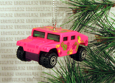 PEACE & LOVE DOVES HUMMER HUMVEE YELLOW PINK SUV TRUCK CHRISTMAS ...