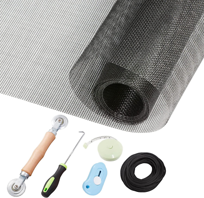 Pvc Pipe Screen Door Window Screen Repair Kit 59" X 106" Screen Door