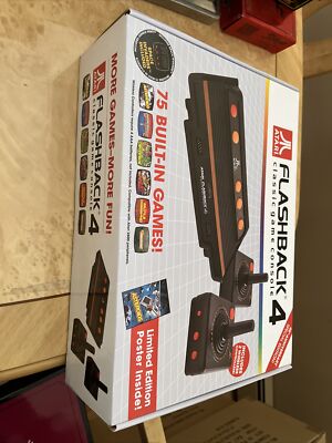 Atari Flashback 4 Classic Games Console W 75 Built In Games 2 ...