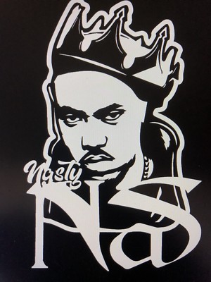 Nas Vinyl Decal Sticker, Nasty Nas ( Real Hip Hop, Brooklyn, Queens)5.5 ...