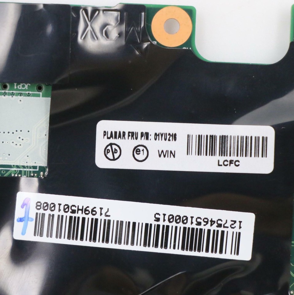 For Lenovo Thinkpad P52 with i7-8850HQ CPU 4GB FRU:01YU216 Laptop ...