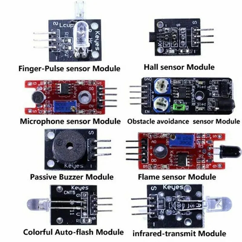 37 in 1 Box Sensor Kit For Arduino Starters DIY Raspberry Pi Good ...