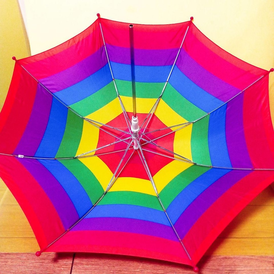 GM Rainbow Parasol Stage Magic Trick Umbrella 49cm x 80cm Japan Rare ...