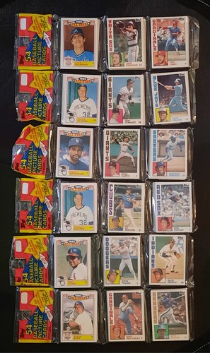 1984 Topps Baseball Lot Of 6 Unopened/Sealed 55 Card Rack Packs ...