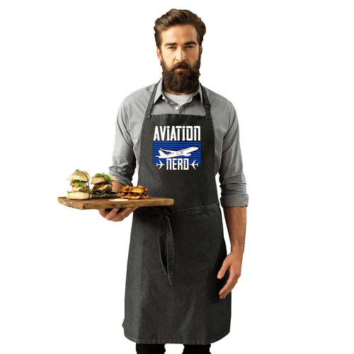 Aviation Nerd Plane - Novelty Bib Funny Kitchen Large Premium Apron ...