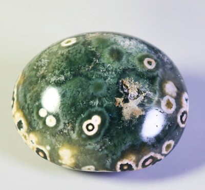 Natural Round Eye Ocean Jasper Agate Quartz Crystal Palm Stone Mineral ...