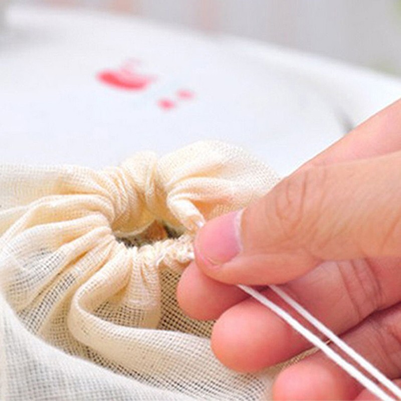 10pcs Disposable Tea Fliter Bags Empty Spice Bag Drawstring Paper Tea ...