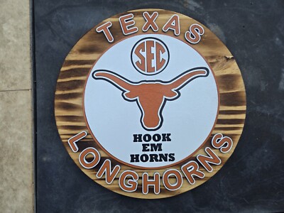 10" Handmade Texas Longhorns Sign | eBay