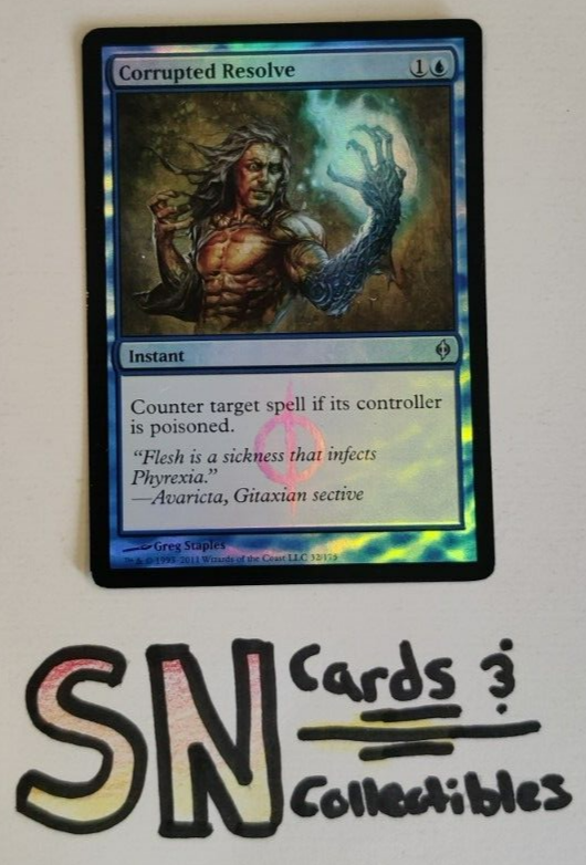 1x FOIL Corrupted Resolve (New Phyrexia)! Played - Free Shipping! | eBay