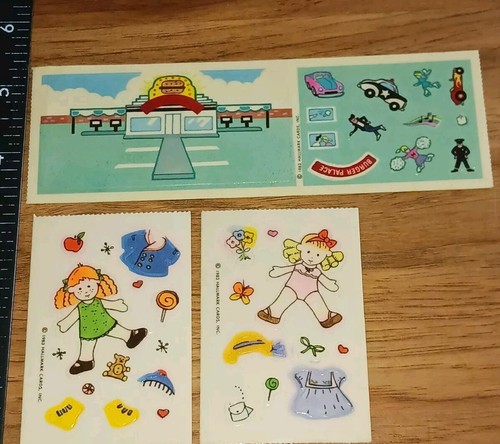 Vintage Stickers, Hallmark Mods,dolls,airport Lot,(stk5 Bx).. | eBay