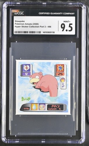 Slowpoke Pokémon Amada 2000 Hyper Sticker Collection Part 3 #496 Pop 2 ...
