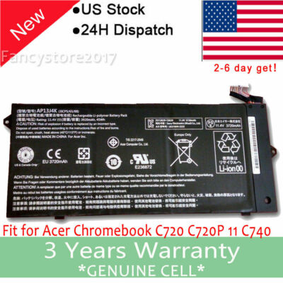 AP13J3K AP13J4K Battery for Acer Chromebook 11.6" C720 C740 C720-2848 ...