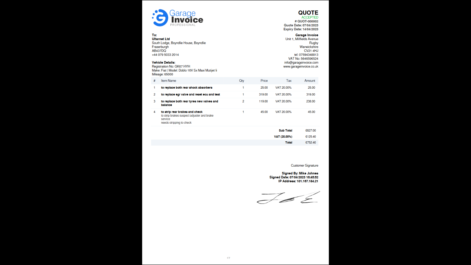 Car Garage & Workshop Management and Invoicing Software with ...